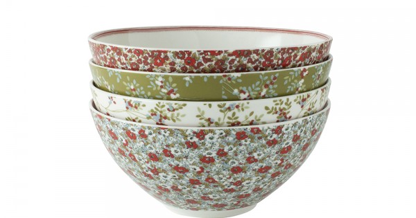Laura Ashley Μπολ Πορσελάνης Σετ 4τμχ Stockbridge, 16εκ