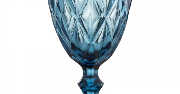 Ravenhead Ποτήρια Κρασιού Γυάλινα Σετ 6τμχ Μπλέ Gemstone 32cl